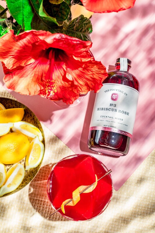 Spring Seasonal: Hibiscus Rose Cocktail Mixer - Yes Cocktail Co.