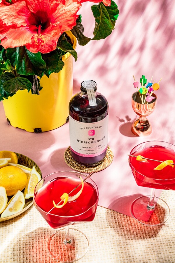 Spring Seasonal: Hibiscus Rose Cocktail Mixer - Yes Cocktail Co.
