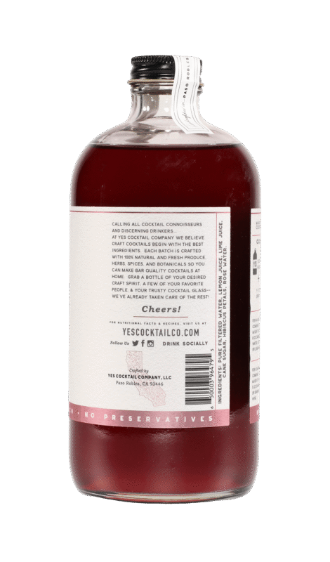 Spring Seasonal: Hibiscus Rose Cocktail Mixer - Yes Cocktail Co.